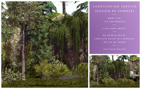 Second Life Marketplace - [F] Landscape 5 - Wildwood Isle - SUMMER (1/4 ...